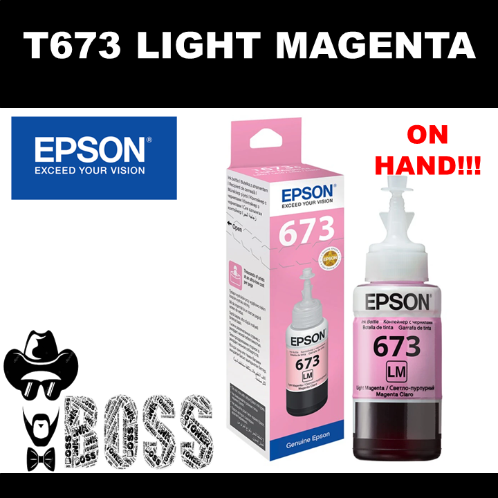 Epson 673 Light Magenta Original Ink Bottle, T6736 | Lazada PH