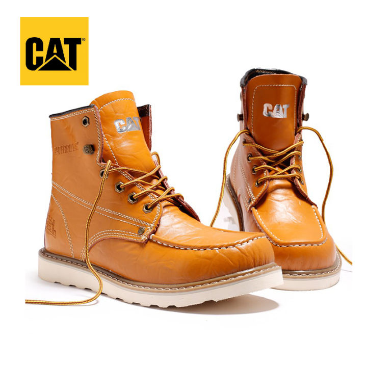Caterpillar genuine leather casual Martin boots CAT classic boots ...
