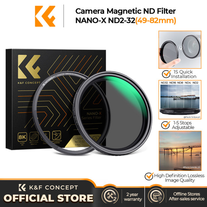 K&F CONCEPT NANO-X Magnetic Variable ND Filter ND2-ND32 (1-5 Stops ...