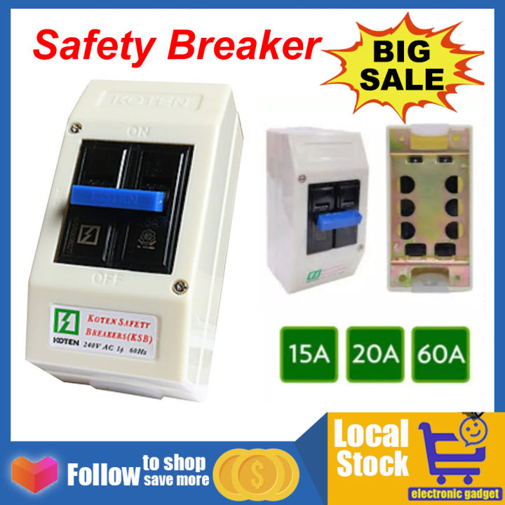 Safety breaker Air Circuit Breaker Switch15A/20A/60A Circuit Breaker ...