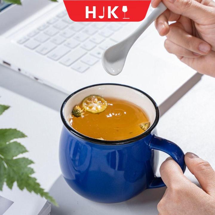HJKL 300/400ml Cốc sữa bằng gốm Màu trơn Bắc Âu Cốc cà phê Dễ thương Cổ ...
