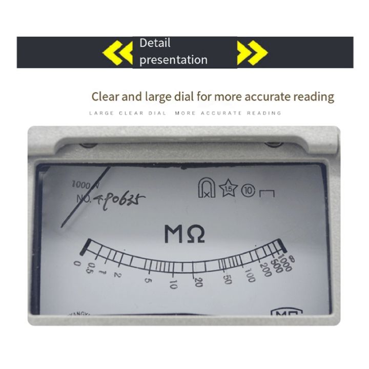 ZC25-4 Insulation Resistance Tester 1000V Tramegger Electrician ...