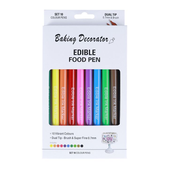 Food Coloring Marker Double Side Food Coloring Pen with Fine & Thick ...