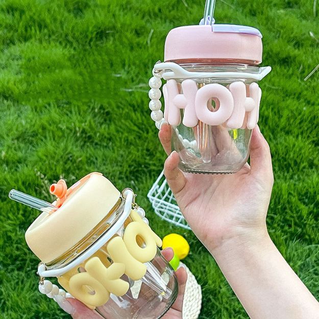 350ml High Value Double Drink Glass Water Cup Cute Glass Cup Coffee Cup ...