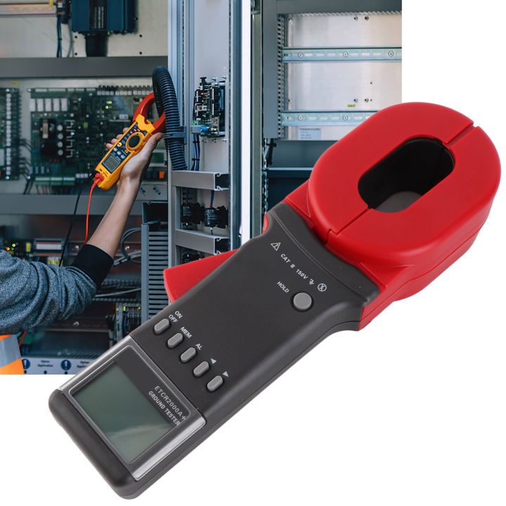 Digital Clamp Meter Tester LCD Display On Ground Earth Accuracy Data ...