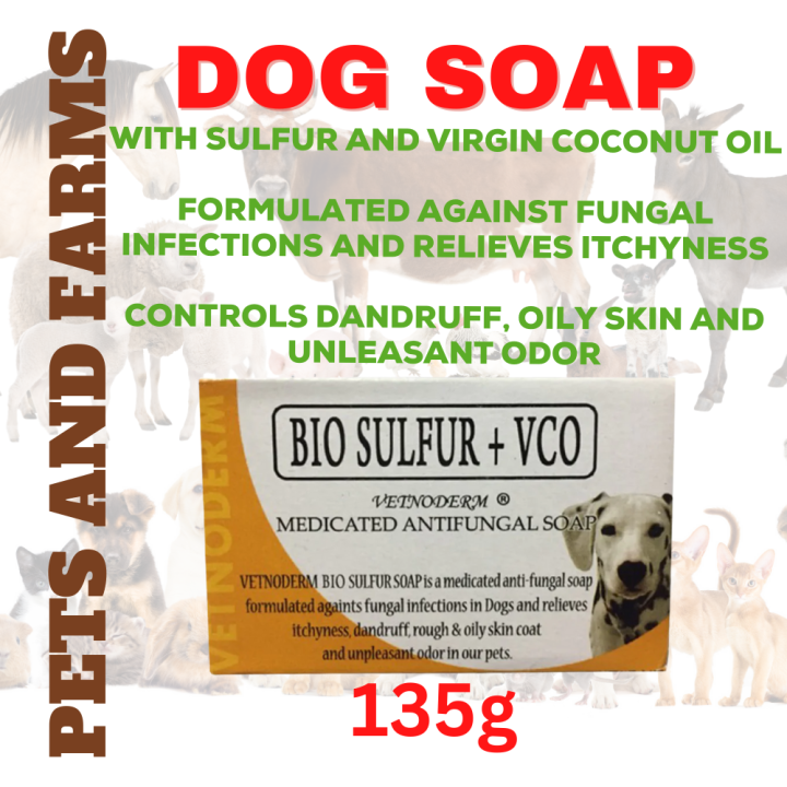VETNODERM MEDICATED ANTI FUNGAL SOAP BIO SULFUR + VIRGIN COCONUT OIL ...