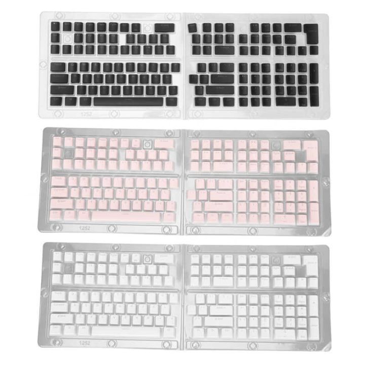 （Miss qi's keycap） Keyboard Keycaps 129 Keys Pudding Transparent OEM ...
