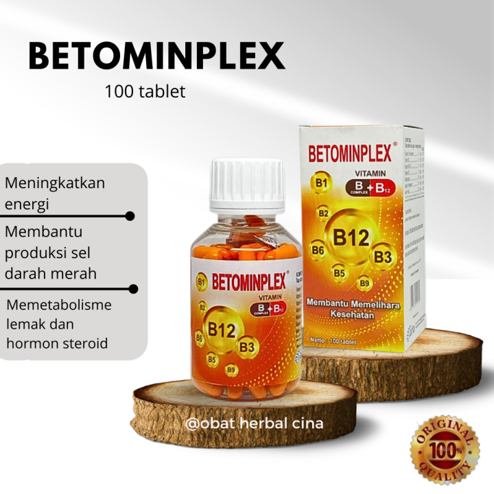BETOMINPLEX vitamin B complex vitamin B12 dijamin original sudah BPOM | Lazada Indonesia