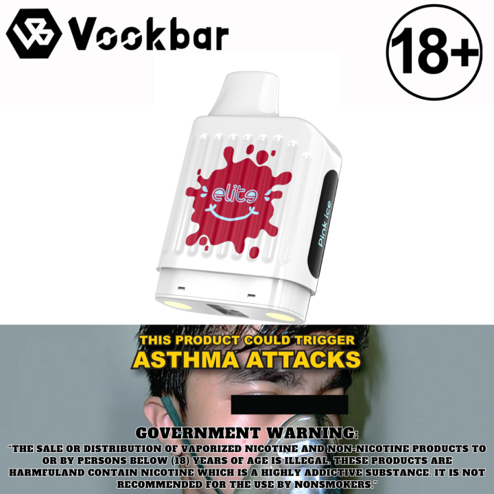 Vookbar Elite 12,000 Pods Pink Ice Type-C Rechargeable | Lazada PH