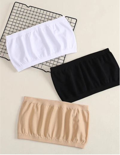 Black|Skin Tone|White Sexy Tube Plain Stretchable for Ladies | Lazada PH