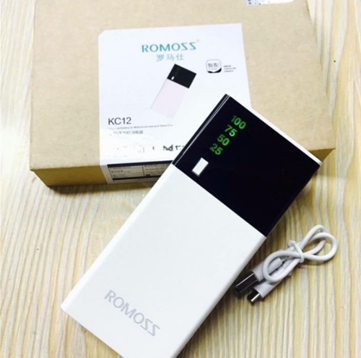 Romoss KC12 Dual Port 20000 MAH PowerBank Black/Pink/White | Lazada PH