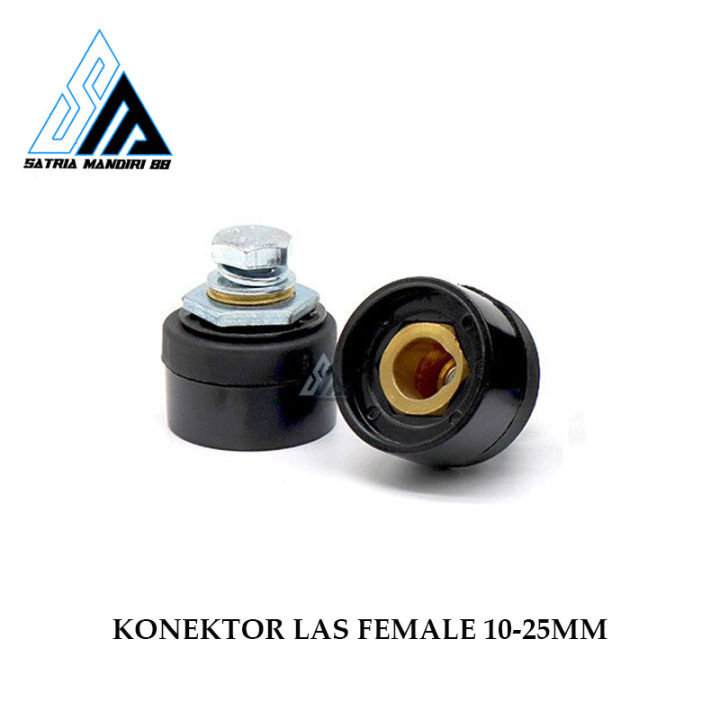 YUKIDO KONEKTOR FEMALE KABEL MESIN LAS LISTRIK 10 - 25 MM CONNECTOR ...