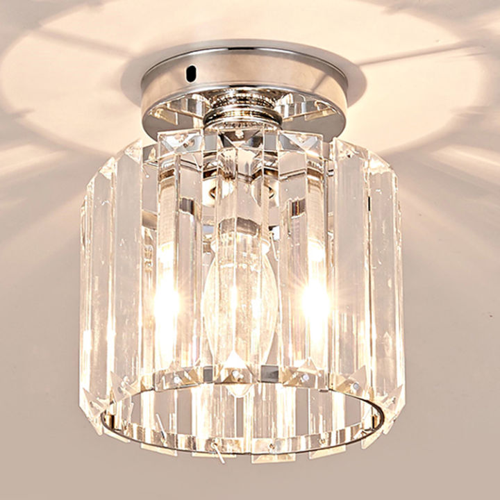 Modern Mini Ceiling Light Fixture Crystal Chandelier Flush Mount ...