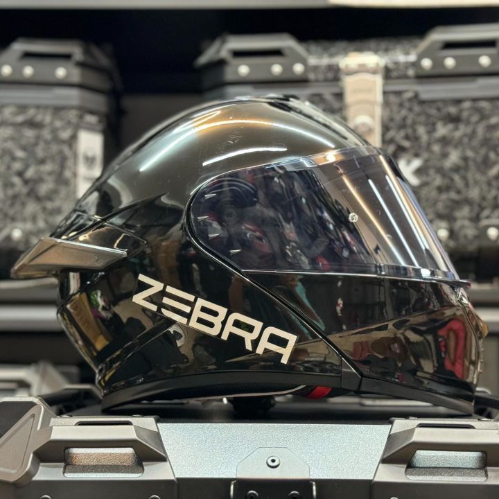 ZEBRA A113 RITZY PLAIN (Black) MODULAR - DUAL VISOR (with FREE Clear ...