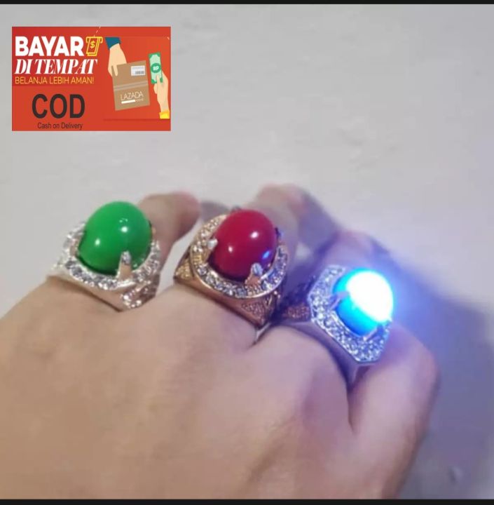 batu viral batu menyala dalam air cin cin batu merah delima | Lazada ...