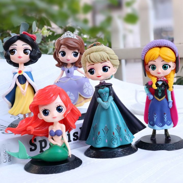Disney Frozen Princess Anna Elsa Snow White Cinderella Princess Action ...
