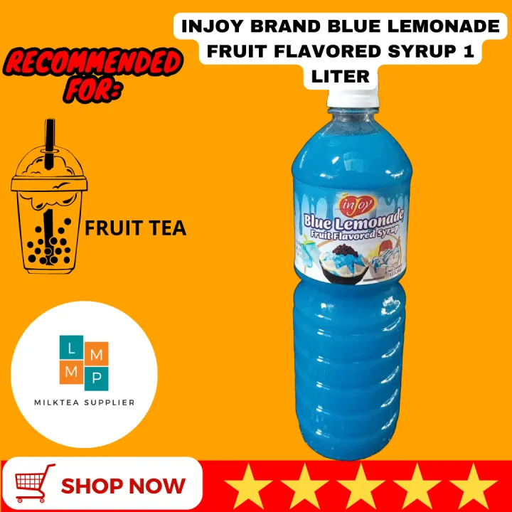 Injoy Blue Lemonade Fruit Flavored Syrup 1 Liter | Blue Lemonade Syrup ...
