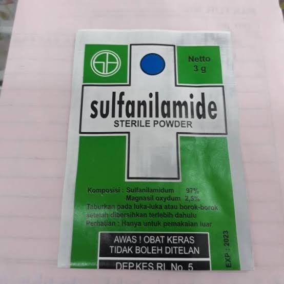sulfanilamide serbuk obat koreng | Lazada Indonesia