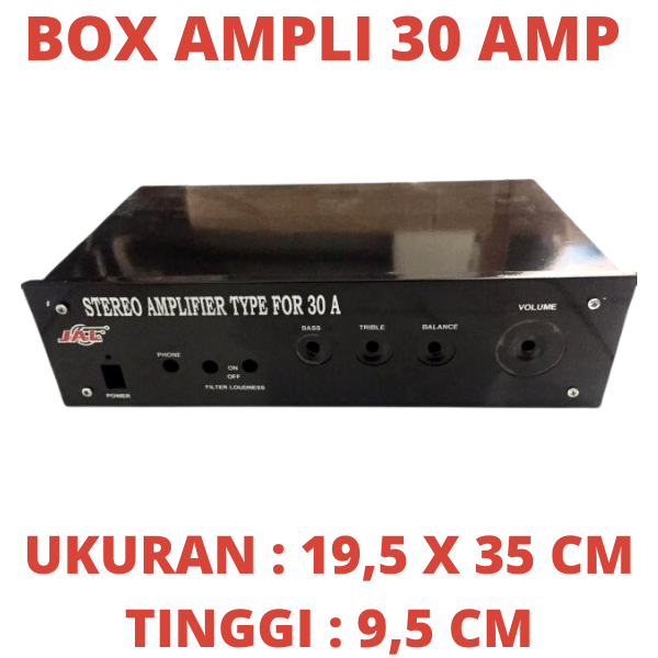 BOX POWER AMPLIFIER KOSONG STEREO 30A 30 A 30AMP 30AMPERE 30 AMP AMPERE ...