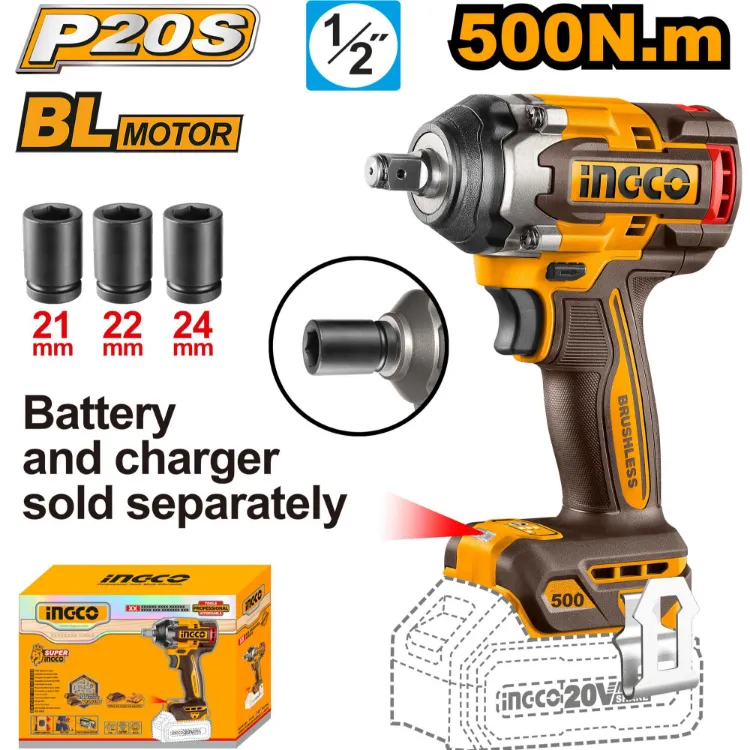 INGCO Cordless Impact Wrench | CIWLI20501 & CIWLI2050 | Lazada PH