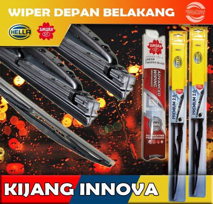 Wiper Depan Belakang Innova HELLA SAKURA | Lazada Indonesia