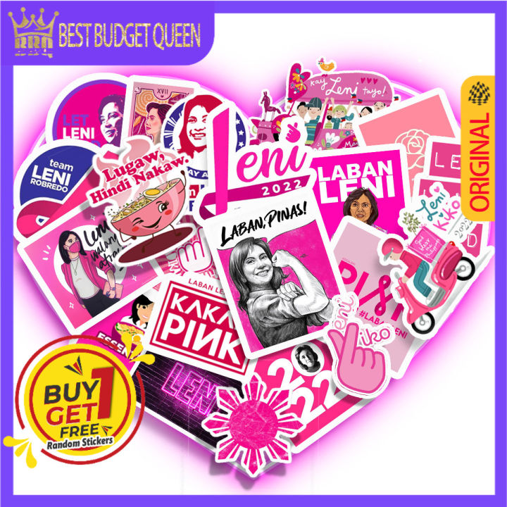 CS001 -42pcs Leni Robredo Laminated waterproof Vinyl Stickers 42in1 ...