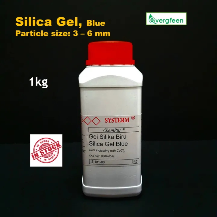 ( READY STOCK ) Silica Gel Blue Bead 3 - 6mm 1kg for laboratory use ...