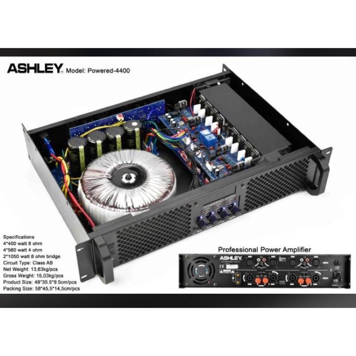 Power Ashley POWERED 4400 Original POWERED4400 4 channel terbaik best class ab | Lazada Indonesia