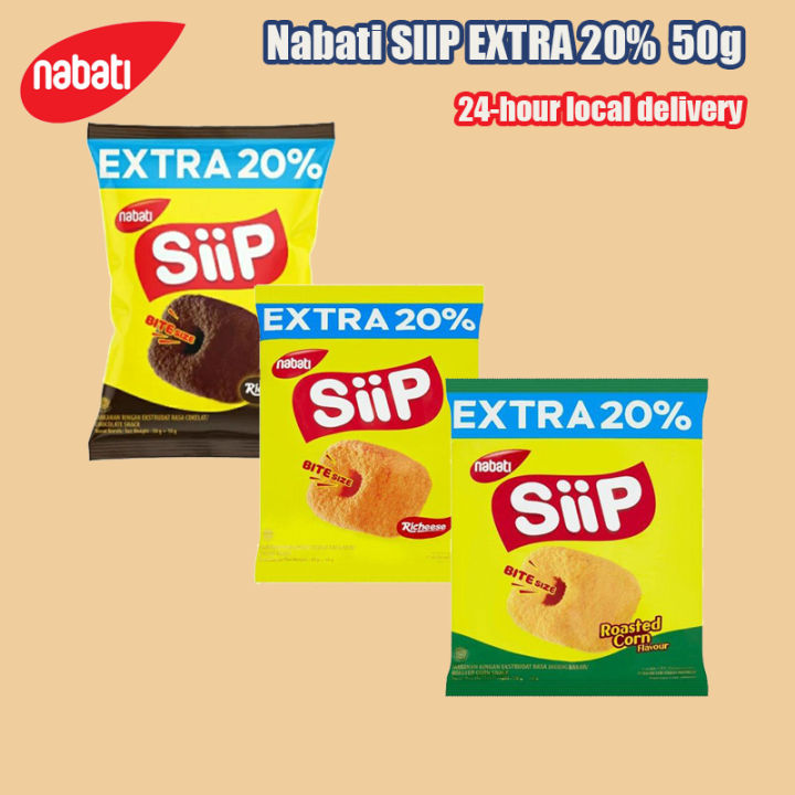 Nabati SIIP EXTRA 20% (Richeese / Roasted Corn / Richoco) 50g | Lazada