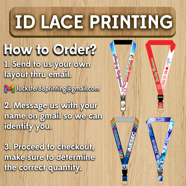 Customized ID Lace / Lanyard (10pcs minimum) | Lazada PH