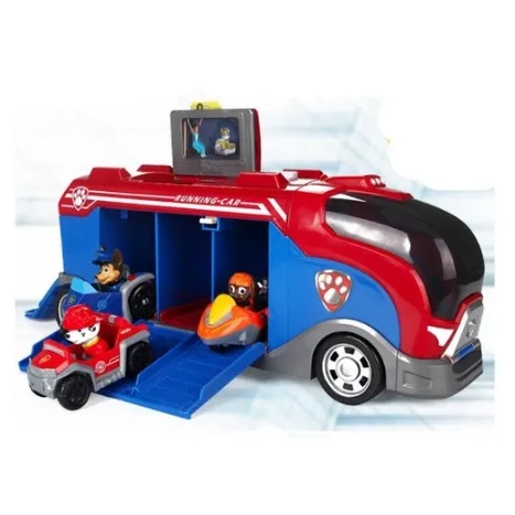 Paw Patrol Watchtower with Music Toy Car Rescue Bus Toy Set Children's ...