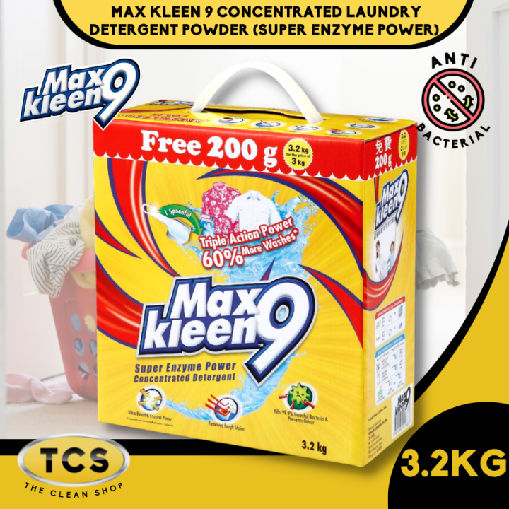 Max Kleen 9 Concentrated Powder Laundry Detergent (Super Enzyme Power ...