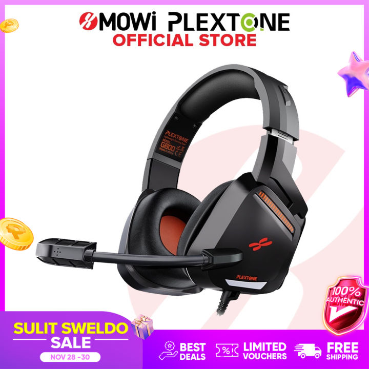 Plextone G800 Mark II Extra Bass Gaming Headset 269g Lightweight Gear ...