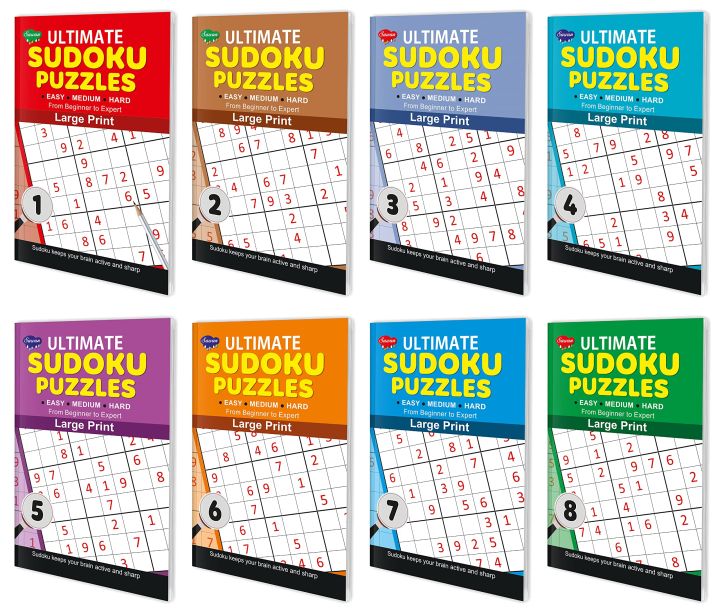 Sudoku Puzzles/Sudoku Books/Set Of 2 Ultimate Sudoku Puzzles/ Large ...