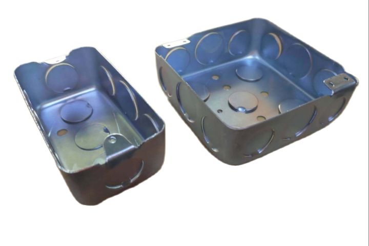 บล็อกฝังเหล็ก รู4หนุผสม6หุนแบบตื้น 2"x 4" Handy Box 4"x 4" Square Box ...