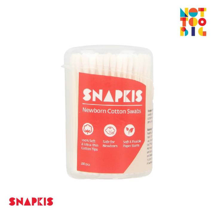 Snapkis Newborn Cotton Swab 200pcs | Lazada