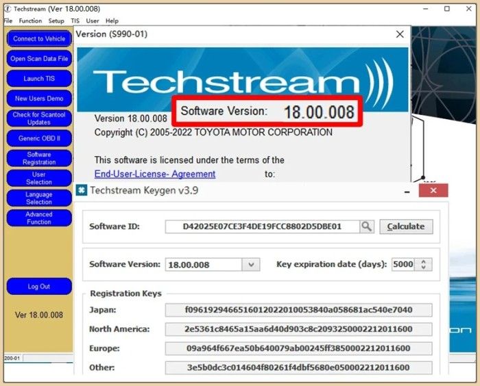 Software Toyota Techstream 18.00.008 terbaru 2023 Link and Active Code ...