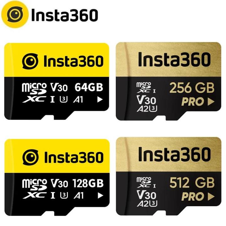 Insta360 MicroSD Card for Insta 360 X4 X3 ONE X2 RS Micro SD Memory ...
