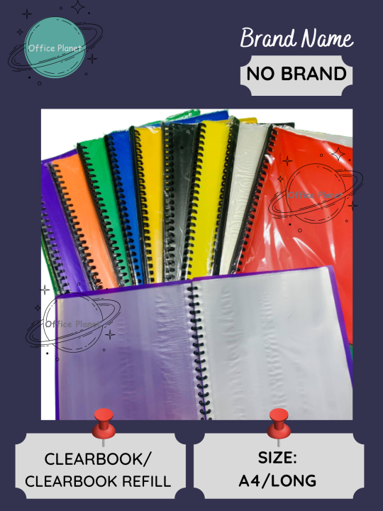 CLEARBOOK FC LONG, A4 20Leaves or Refill ONLY | Lazada PH