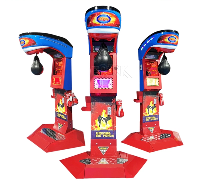 Coin Operated Arcade Prize Redemption Machine Punch Boxing Game Machine ...