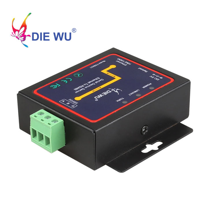 Diewu Ethernet Rj45 To Rs485 Converter Industrial Serial Device Server Ethernet Adapter Tcp/rtu ...