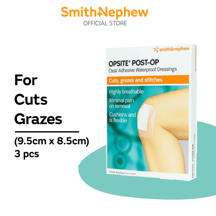Smith+Nephew Opsite Post-Op Clear Adhesive Waterproof Dressing | Lazada ...