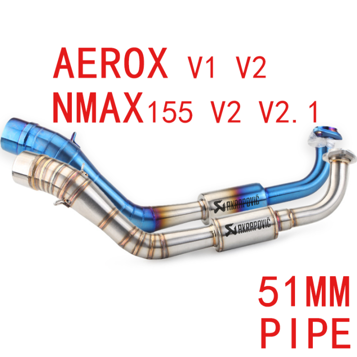 YAMAHA AEROX V1 V2 NMAX 155 V2 V2.1 Motorcycle exhaust elbow Pipe ...