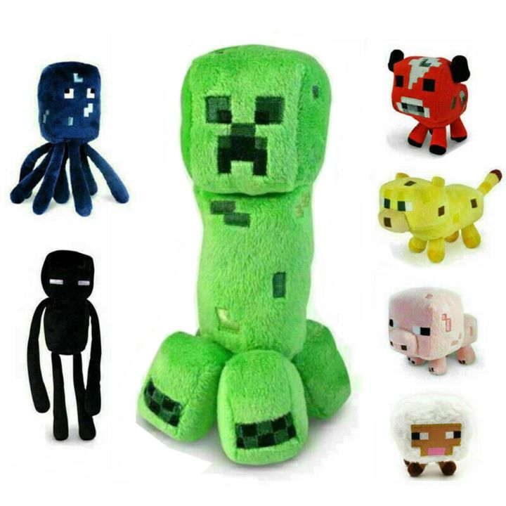 Minecraft ของเล่นเกมตุ๊กตา Plush Creeper Sheep Enderman Image อุปกรณ์ ...