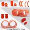 Pvc Orange Electrical Pipe Fittings EIBOW , COUPLING , MALE ADAPTOR ...