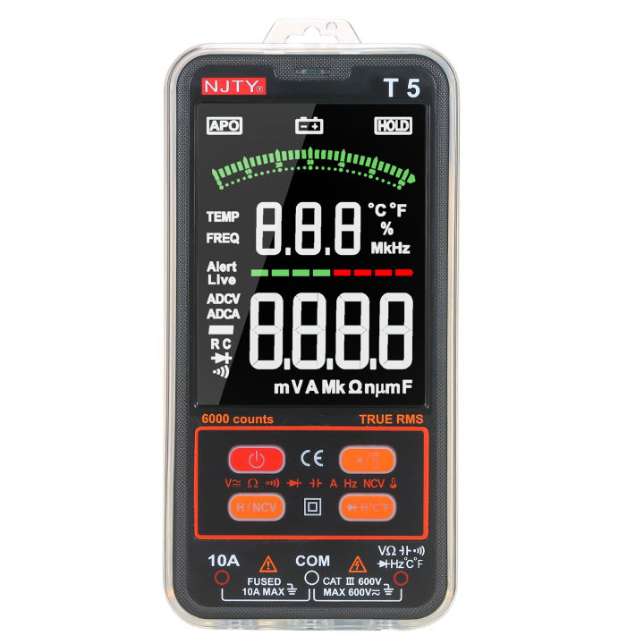NJTY T5 6000 Counts True RMS Multimeter Digital Universal Tester 3.8 ...