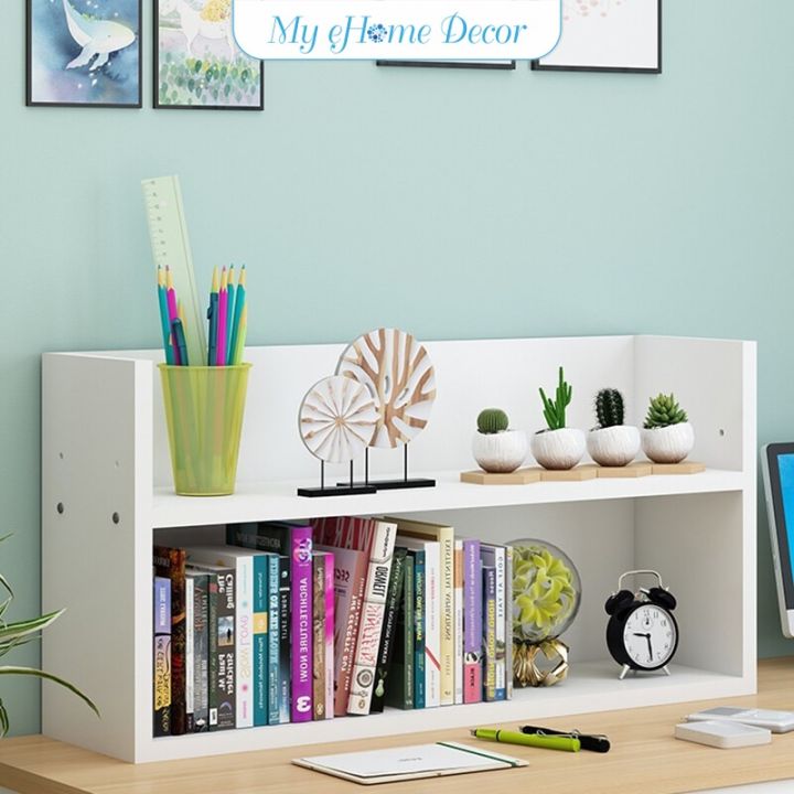 Dormitory study room desktop space saver book rack student office ...