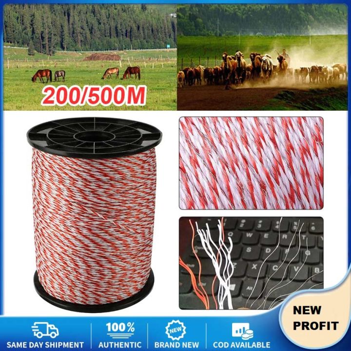 Ranch Electric Fence Electric Poly Wire Rope Electric 500M Ultra-Low ...