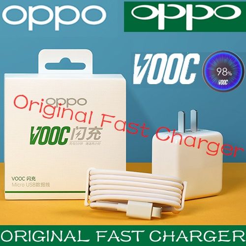 Oppo Charger Original Fast Charger Vooc Micro Usb+Type-C Cable Adapter ...