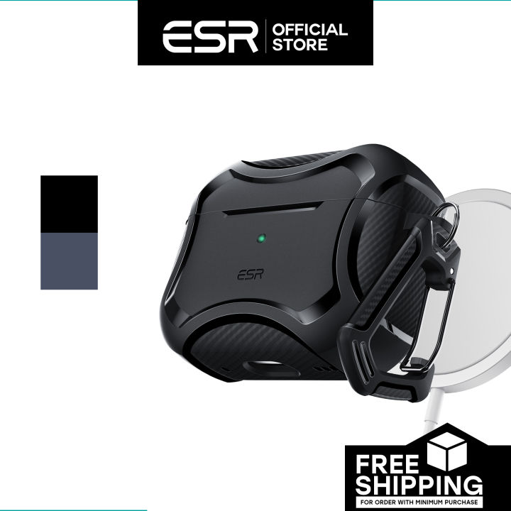 ESR Cyber Armor Tough Serie Case with Magnetic Enable for Airpods Pro ...